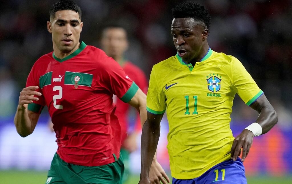 Brazil national football team vs Morocco national football team stats 2026